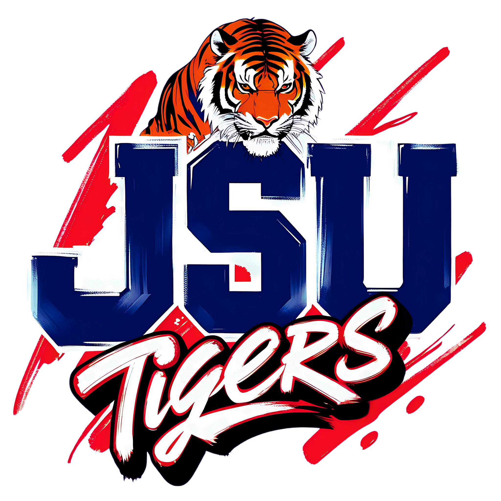 JSU Tigers Logo Clipart – High-Resolution Tiger Mascot PNG for DIY Cra ...