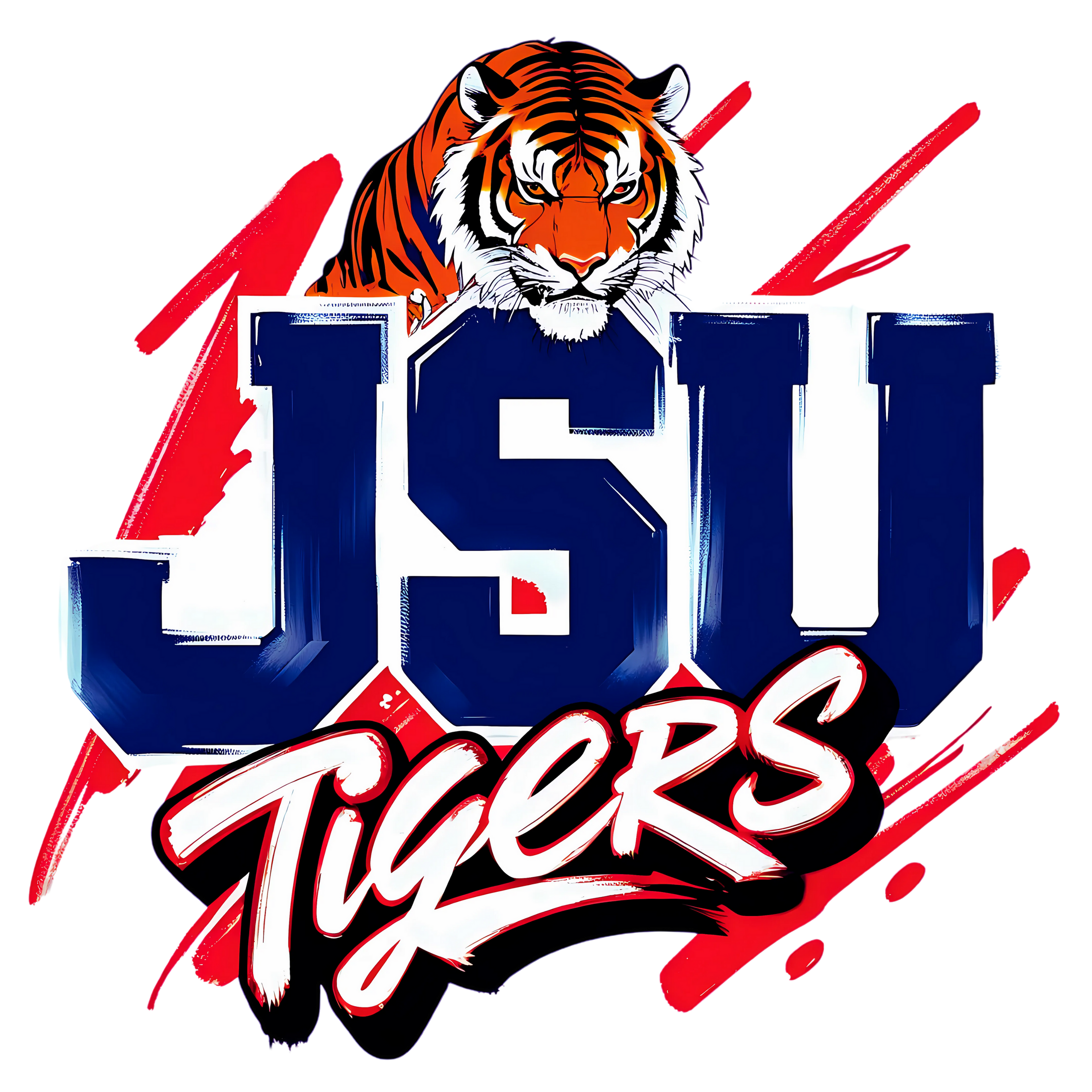JSU Tigers Logo Clipart – High-Resolution Tiger Mascot PNG for DIY Cra ...